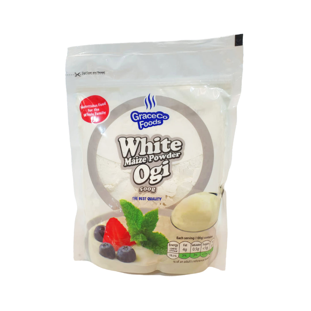 Grace food WHITE MAIZE POWDER OGI 500g – ABIGLOBAL FOODS ONLINE LTD