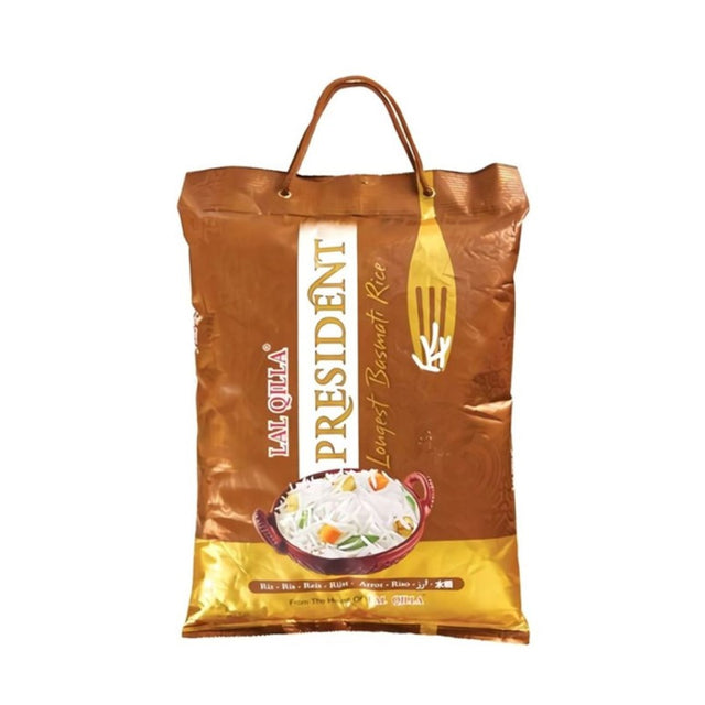 PRESIDENT LONGEST BASMATI RICE 5kg – ABIGLOBAL FOODS ONLINE LTD