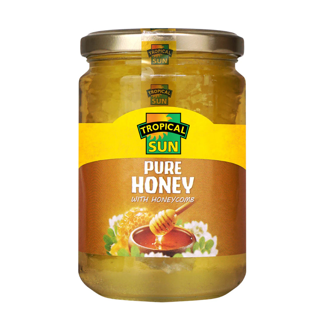 Tropical Sun Pure Honey with Honeycomb - 500g – ABIGLOBAL FOODS ONLINE LTD