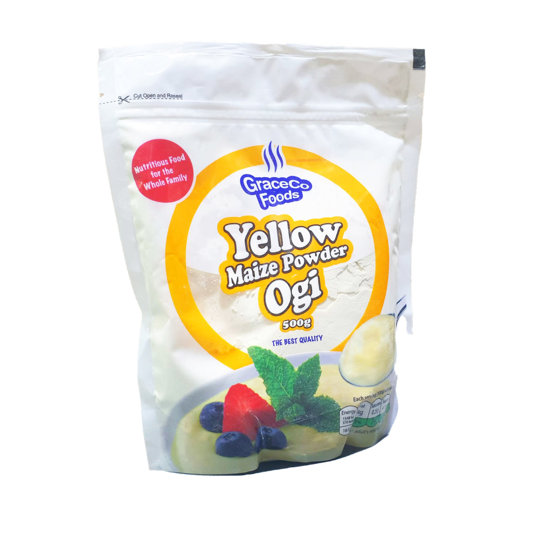 Grace food Yellow MAIZE POWDER OGI 500g – ABIGLOBAL FOODS ONLINE LTD